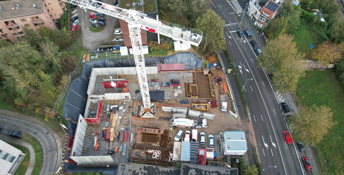 Construction d'une caserne de pompiers à Ixelles